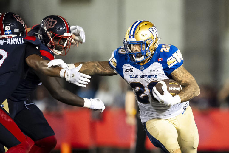 Roughriders, Blue Bombers set for clash of CFL's best rushing defence and offence