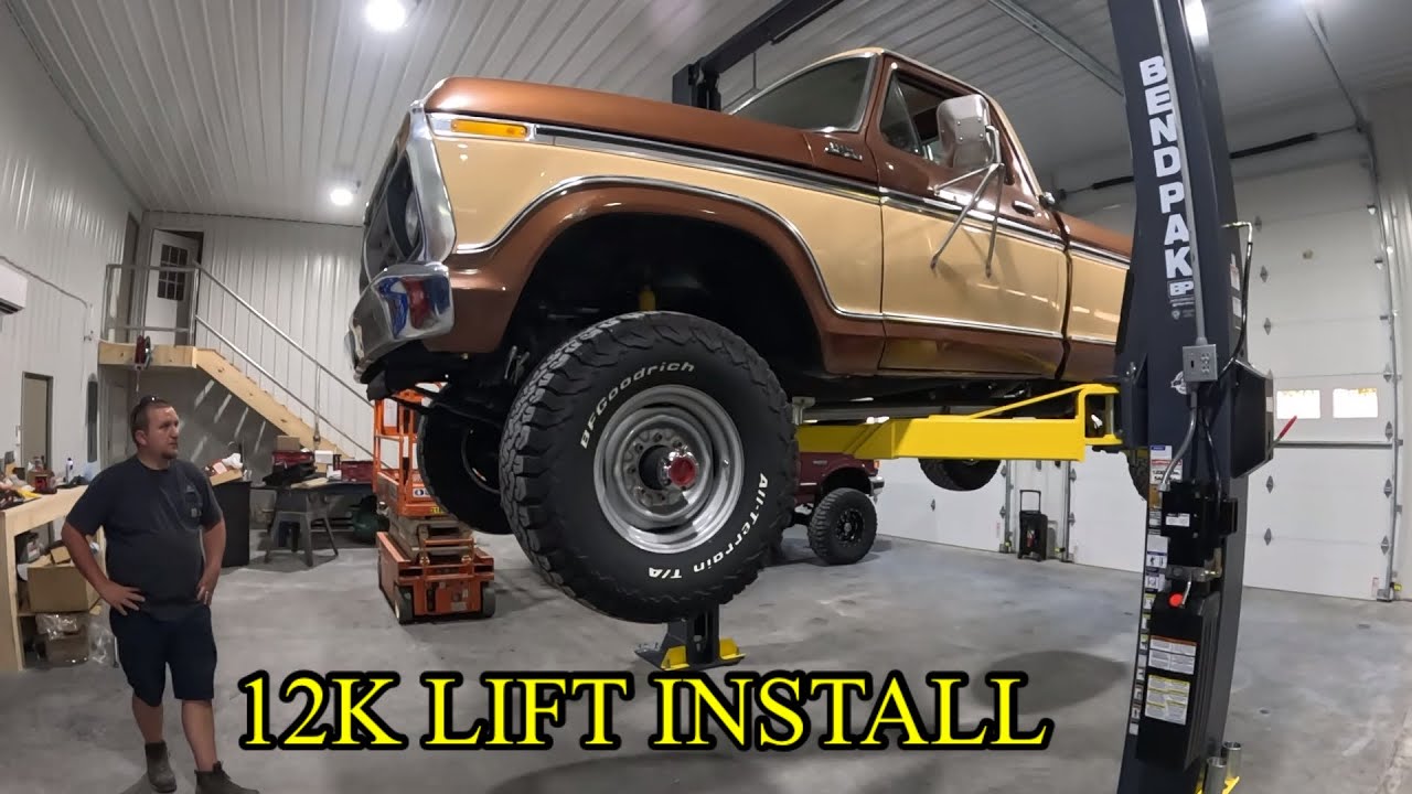 Setting up our new project shop with a BendPak 12,000LB 2 post lift