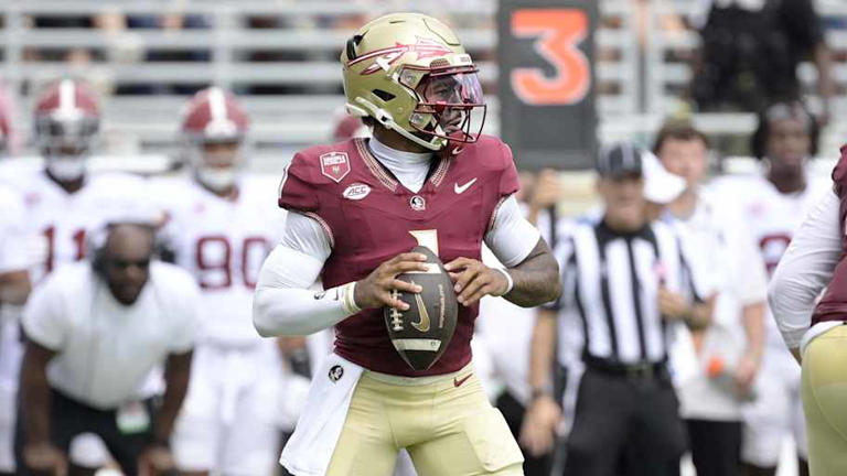 Thomas Castellanos scores FSU football's first touchdown of 2025 season