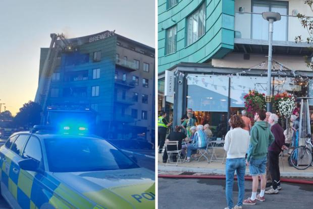 WATCH: Devastating moment flat goes up in flames