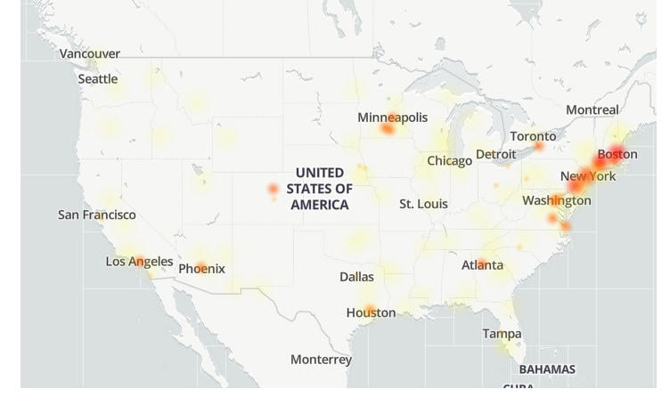 Verizon outage map: Boston, Chicago, Atlanta, NYC, Minneapolis, LA ...