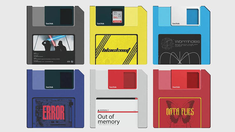 This creative concept reinvents the 1.44MB floppy disk as a modern ...