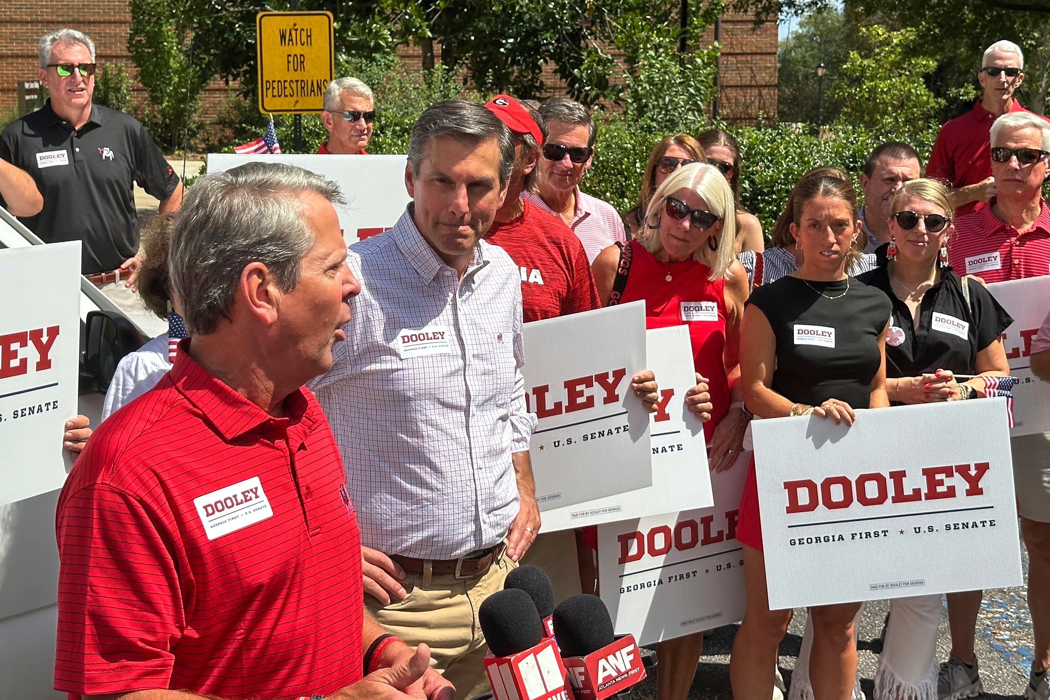 Kemp endorses Derek Dooley for Georgia Senate seat and says an outsider ...
