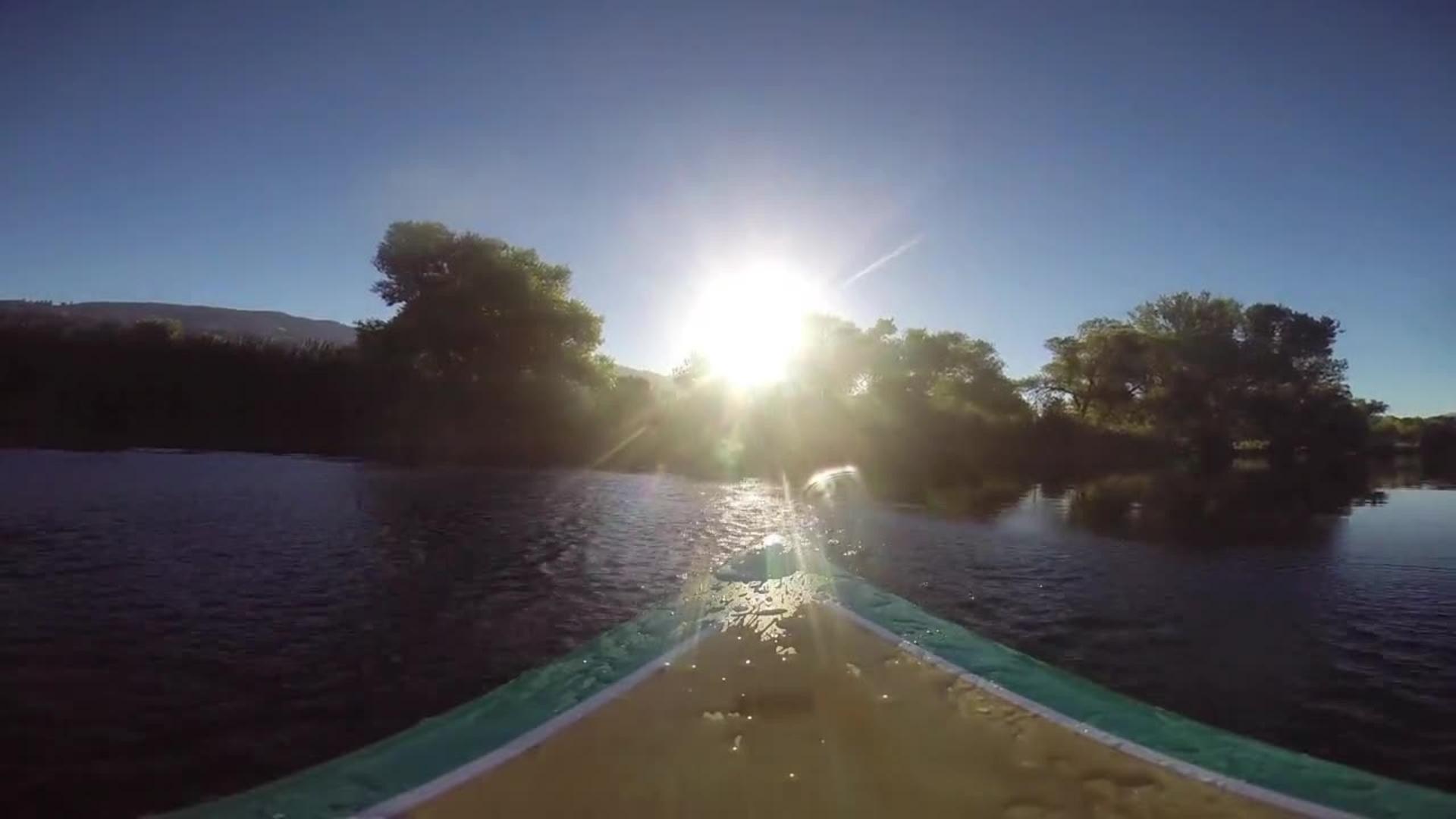Paddleboarding with Hot Air Balloons