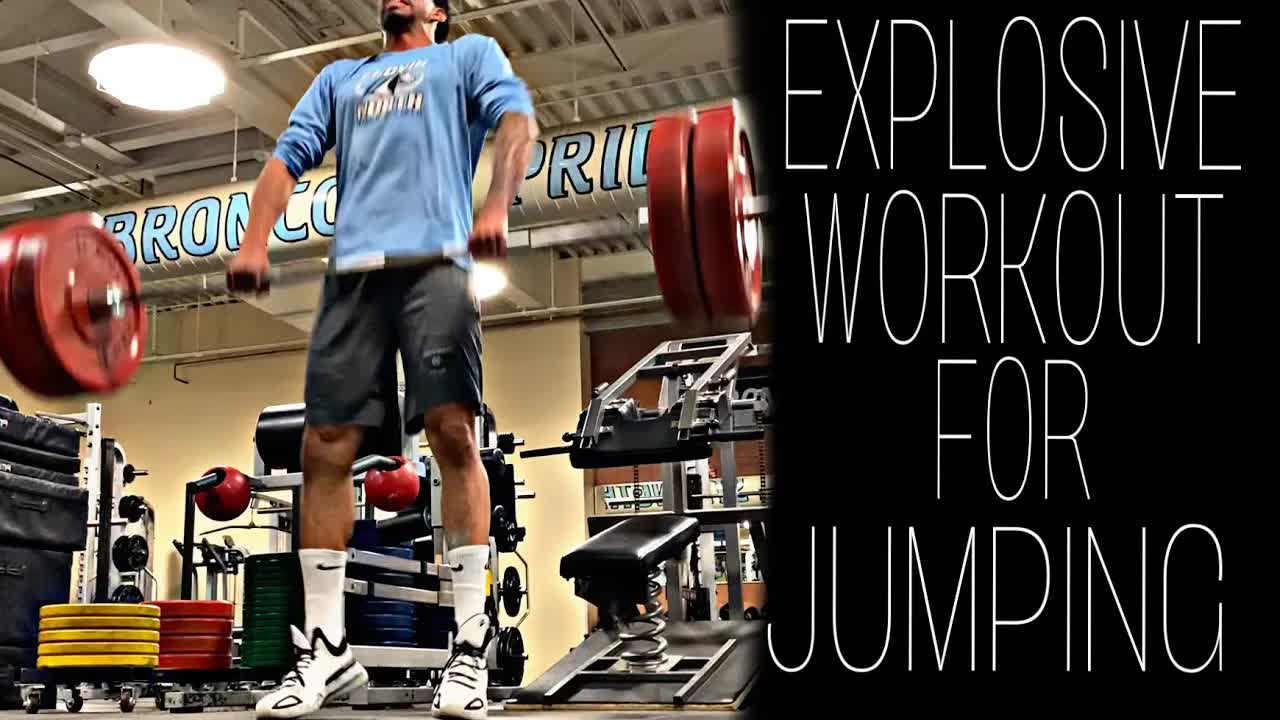 Vertical leap training: hang cleans + French contrast