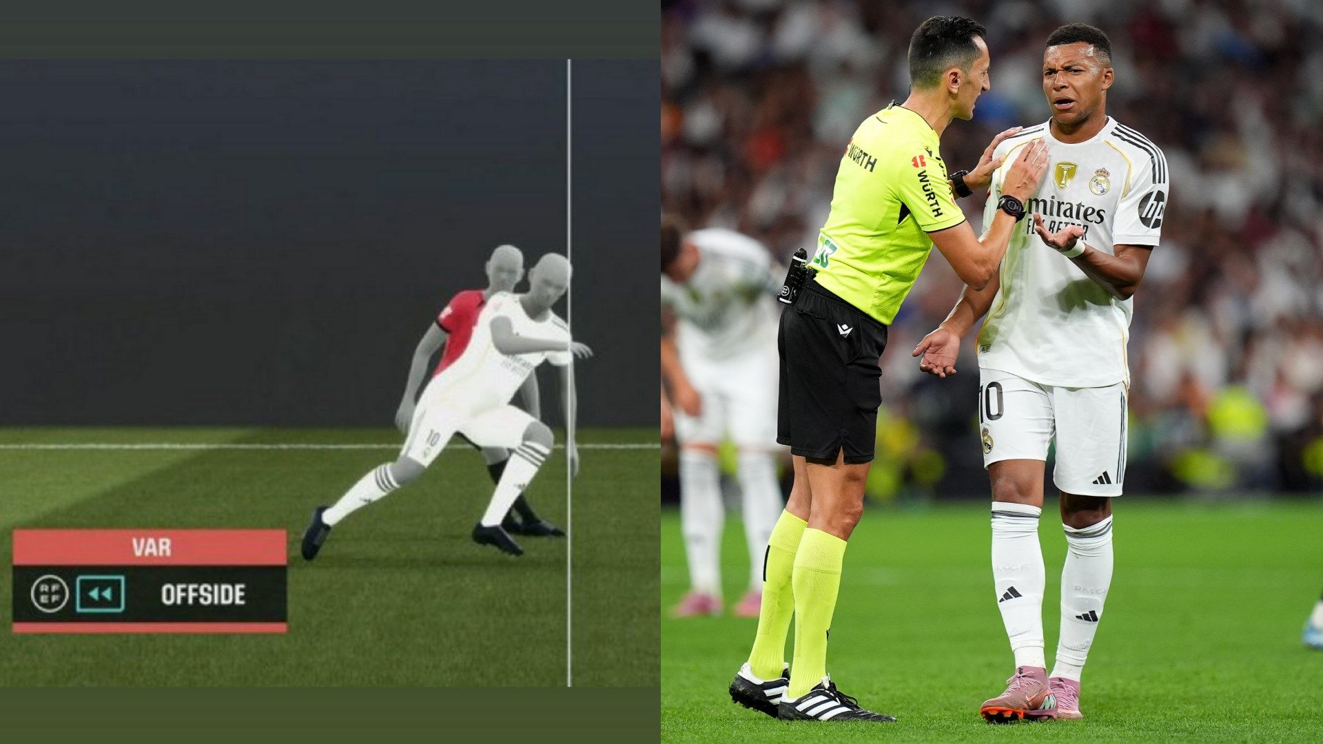Kylian Mbappe shares controversial VAR confirmation of sleeve offside ...