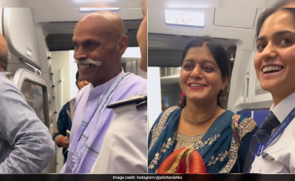 Emotional Video Shows Indigo Pilot Welcoming Family As They Board ...
