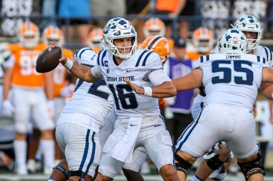 Barnes leads USU to victory in Mendenhall’s first game