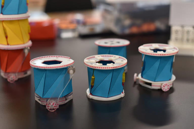 Engineers design origami structures that change shape and stiffness on ...