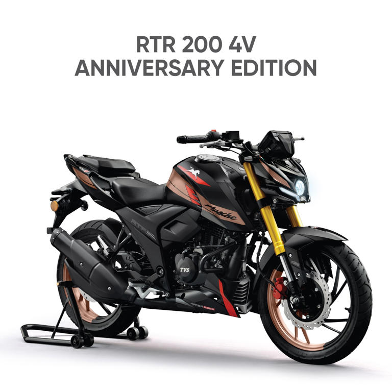 TVS Apache turns 20: Limited edition anniversary models, new RTR 4V ...