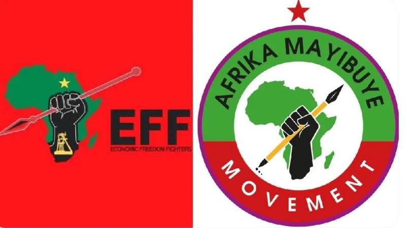 Is the new Afrika Mayibuye Movement logo an EFF copycat?