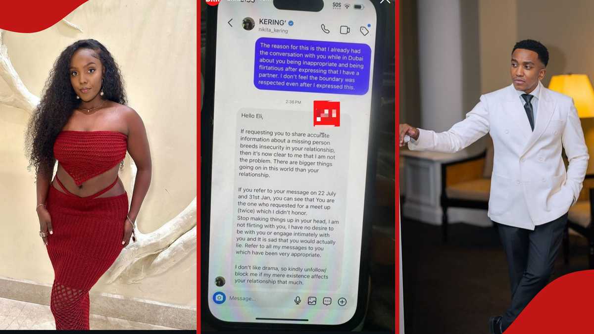 Eli Mwenda’s ex leaks his DMs with Nikita Kering after fallout