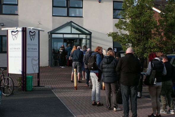 Huge queue snakes round UK city as dentist announces it can take NHS ...