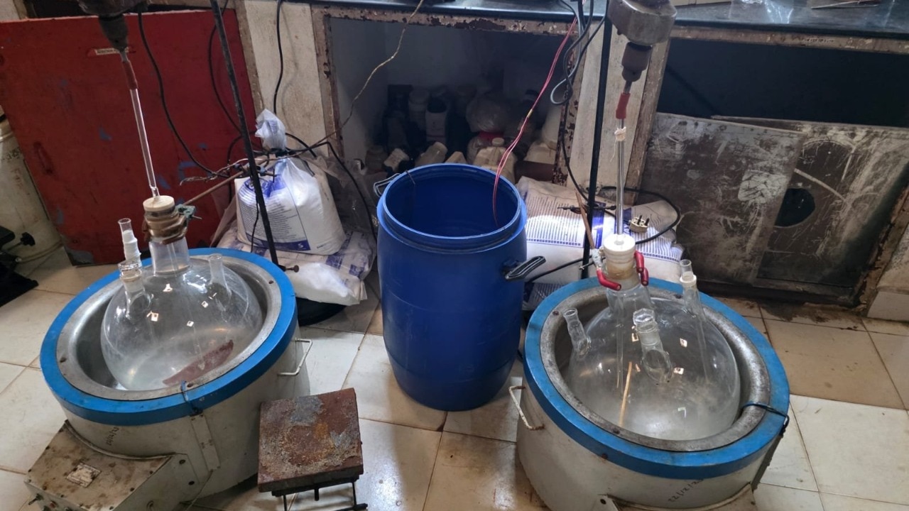 Illegal drug manufacturing factory raided, Rs 12,000 crore worth ...