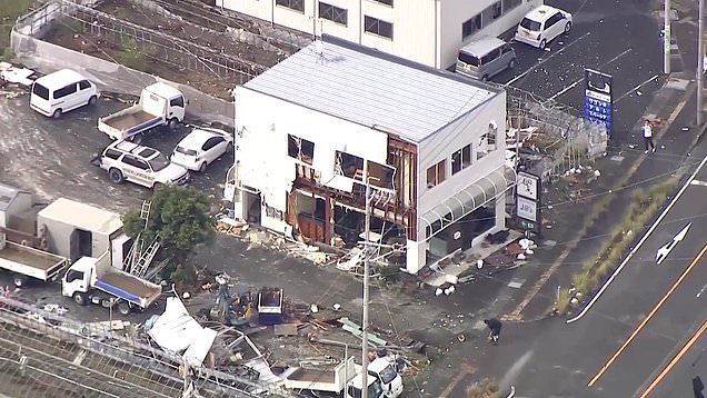 Hundreds of buildings destroyed by Typhoon Peipah in Japan