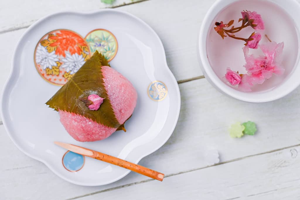 Sakura Mochi (Kansai-Style Cherry Blossom Rice Cakes)