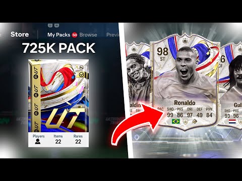 I opened 30 x 725K greats of the game icon packs in FC 24!