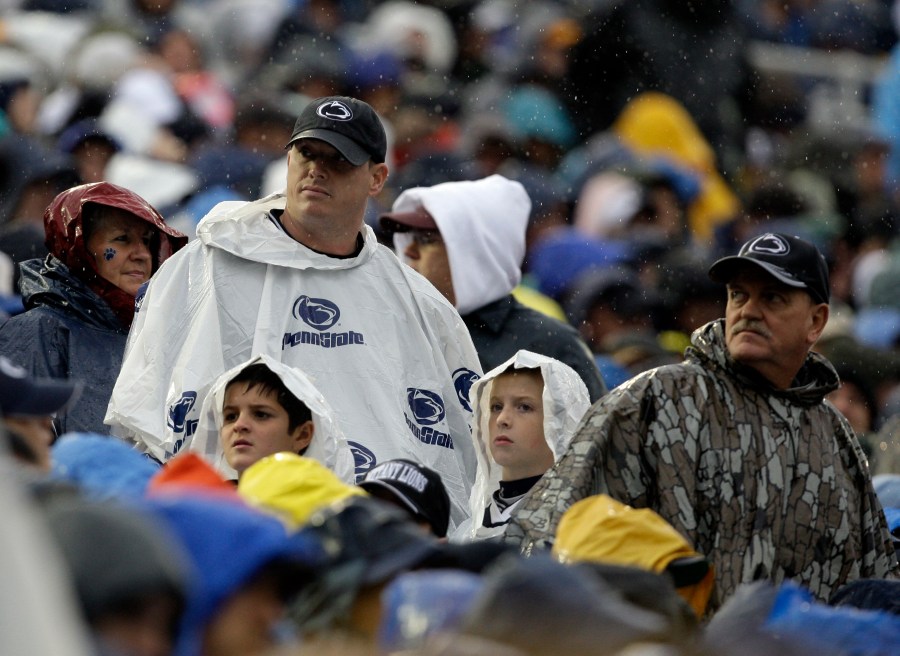 Stray showers expected during Penn State game vs. FIU