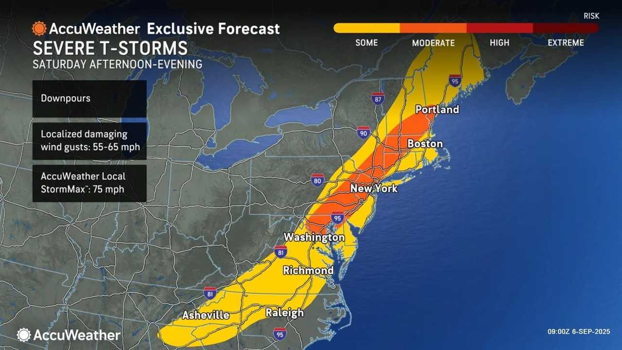 Northeast On Alert: Damaging Winds, Tornadoes Possible As Severe Storms ...