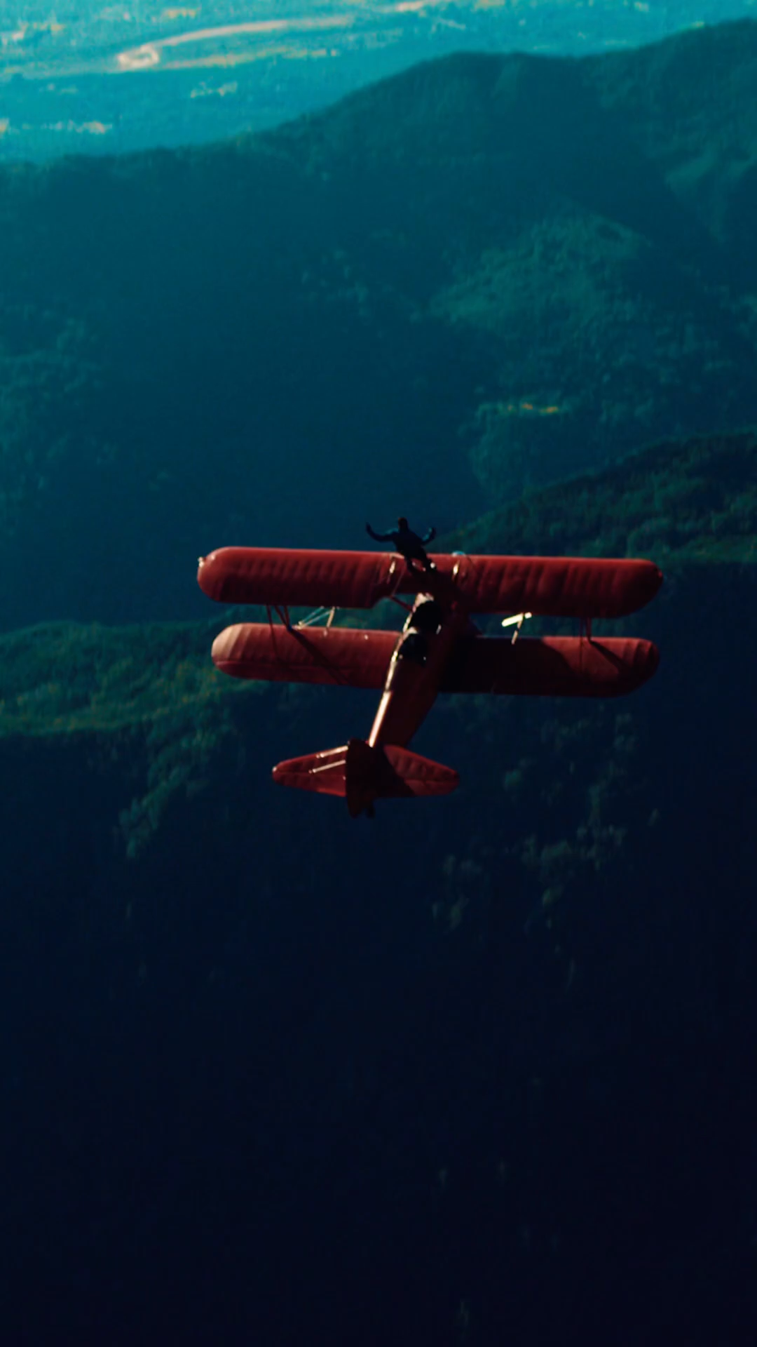 Standing on an Airplane Wing