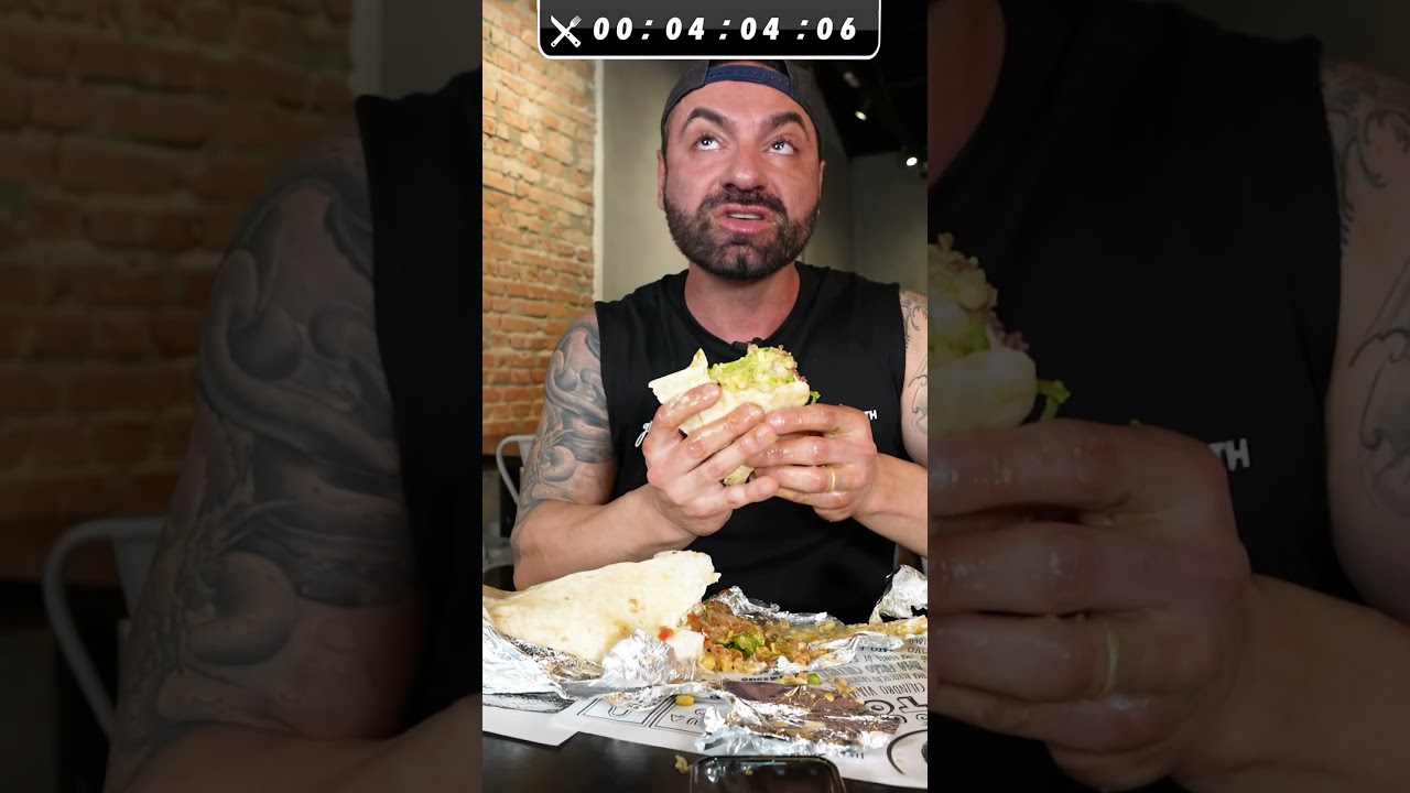 I took on a 70cm burrito challenge!