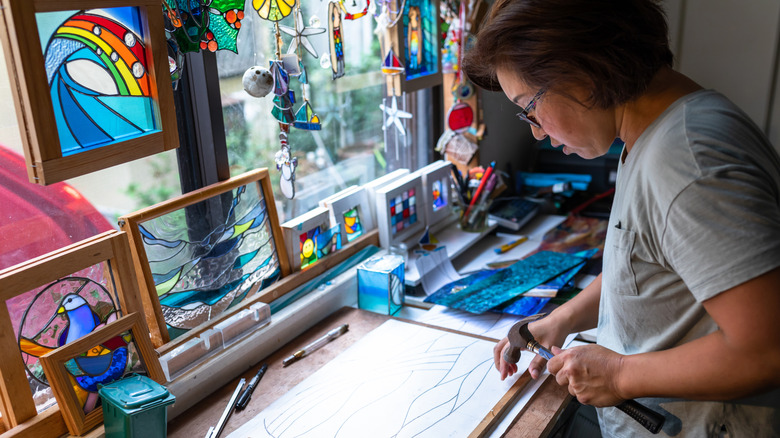 How To Create Gorgeous Faux Stained Glass Art Without Breaking The Bank