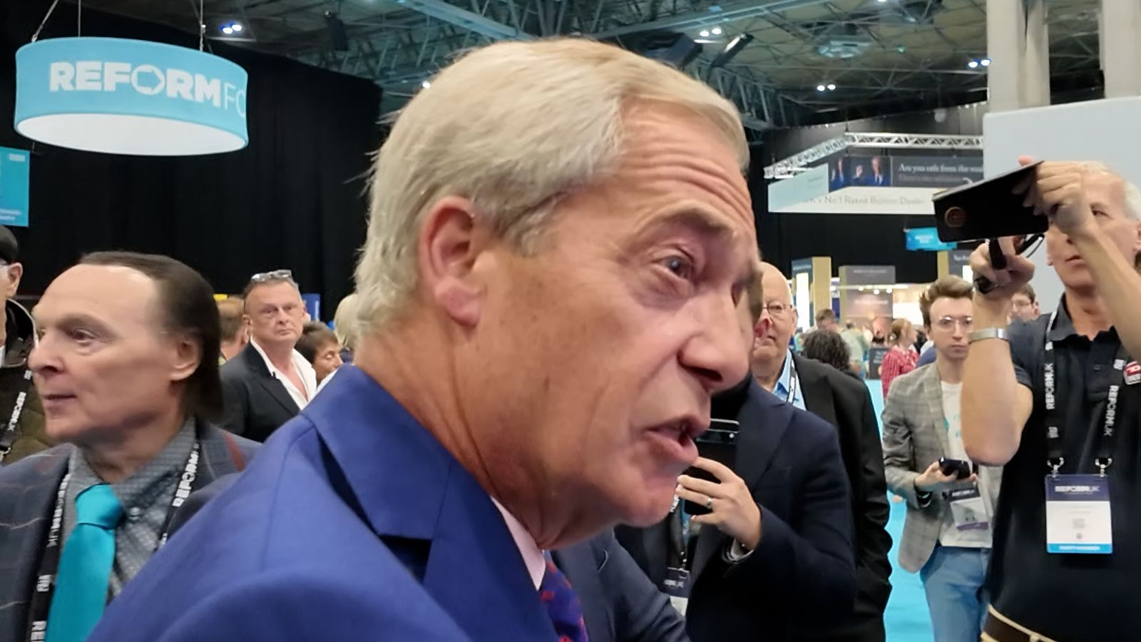 Watch Farage face questions on his tax affairs