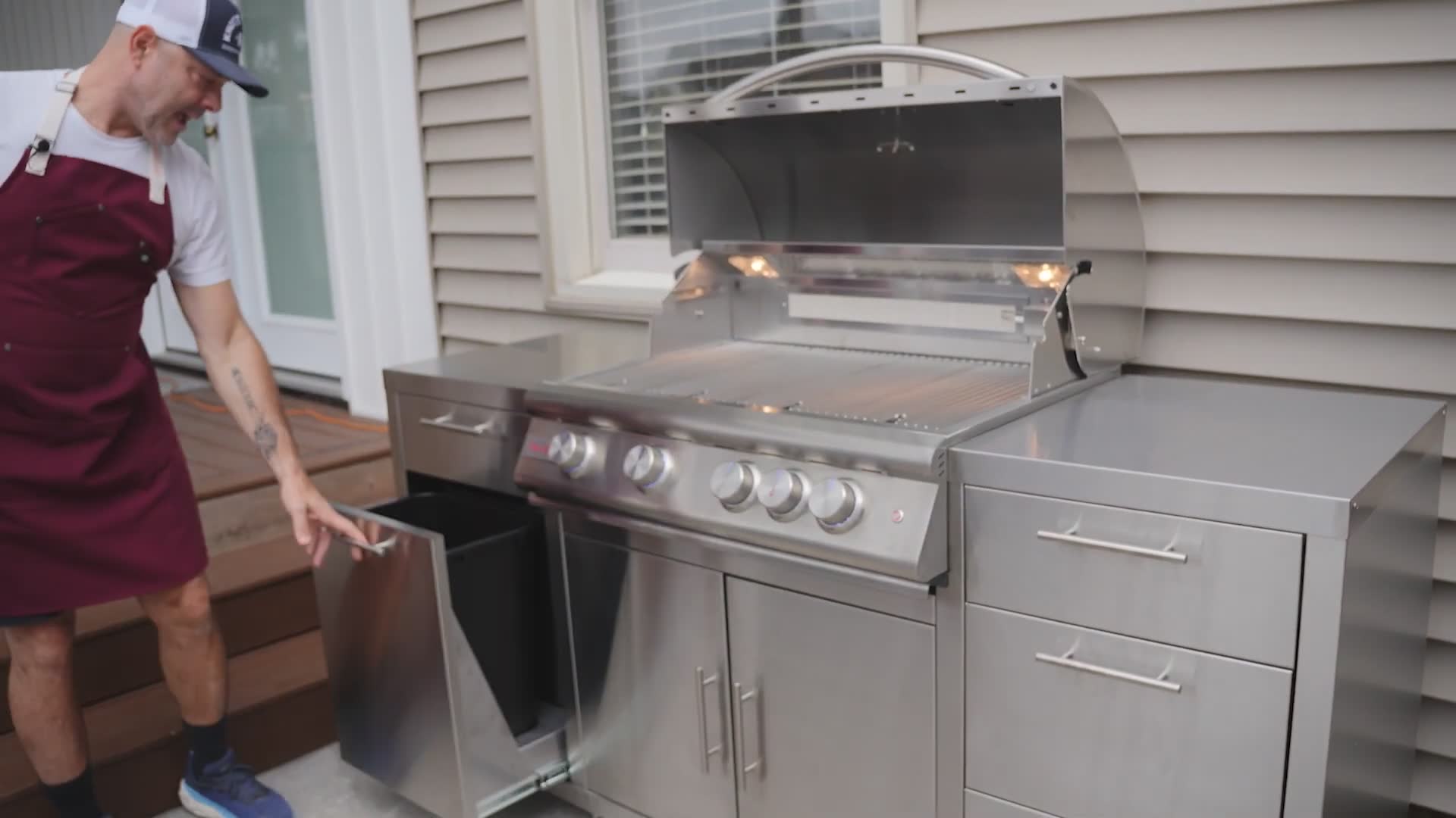 Initial set up of Blaze gas grill | Best grill on the market