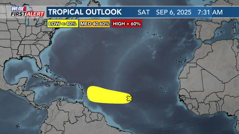 Low chance for new tropical system to form in Atlantic