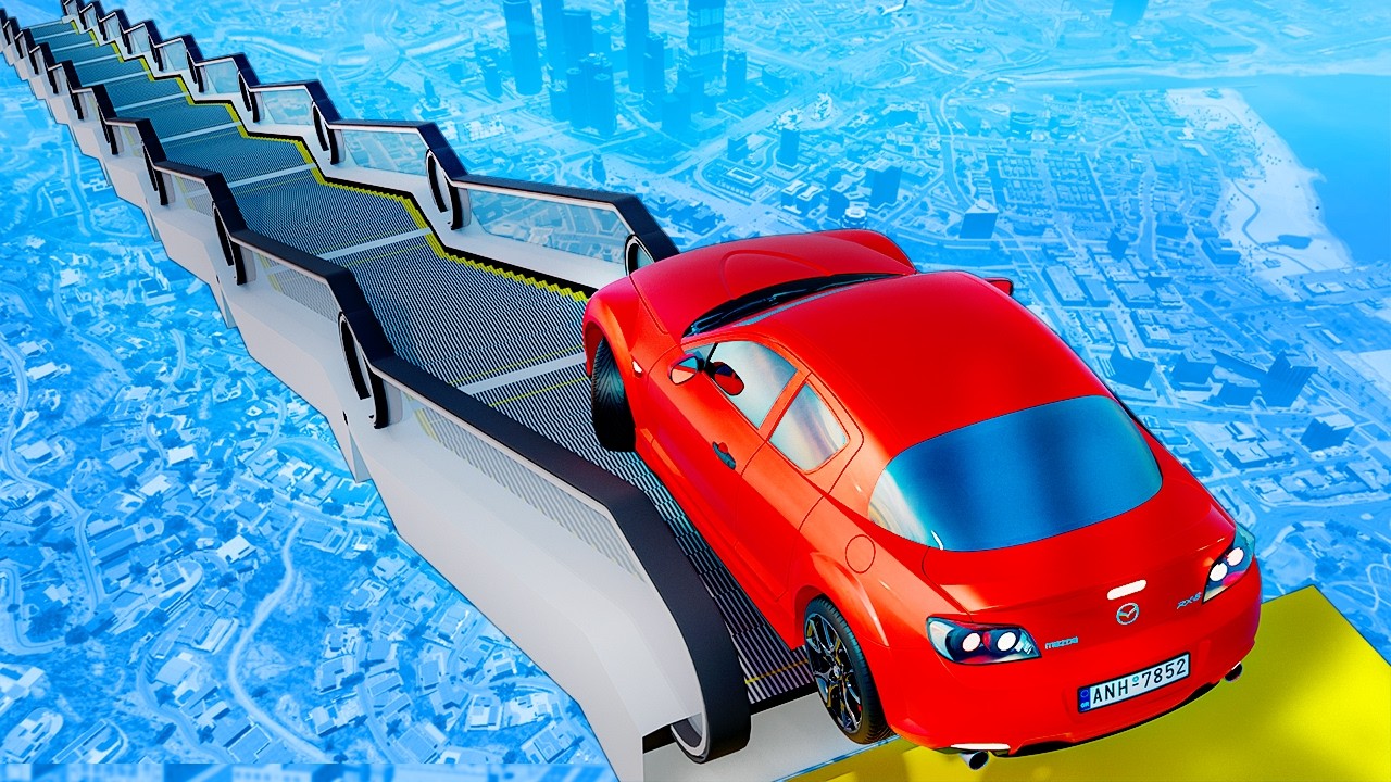 Cars vs Escalators in GTA 5