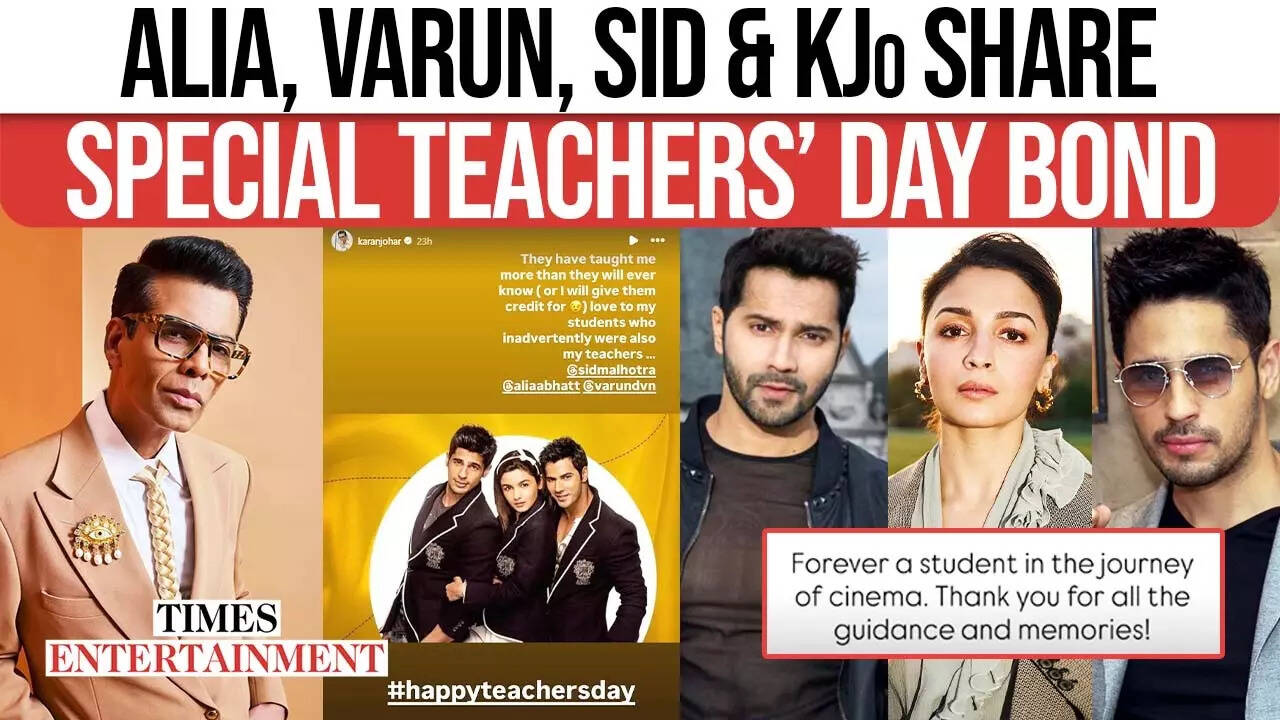Karan Johar calls Alia, Varun & Sidharth his greatest teachers, Fans ...