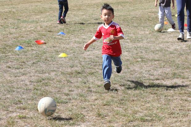 Youngsters enjoy football and circus sessions at Firstsite