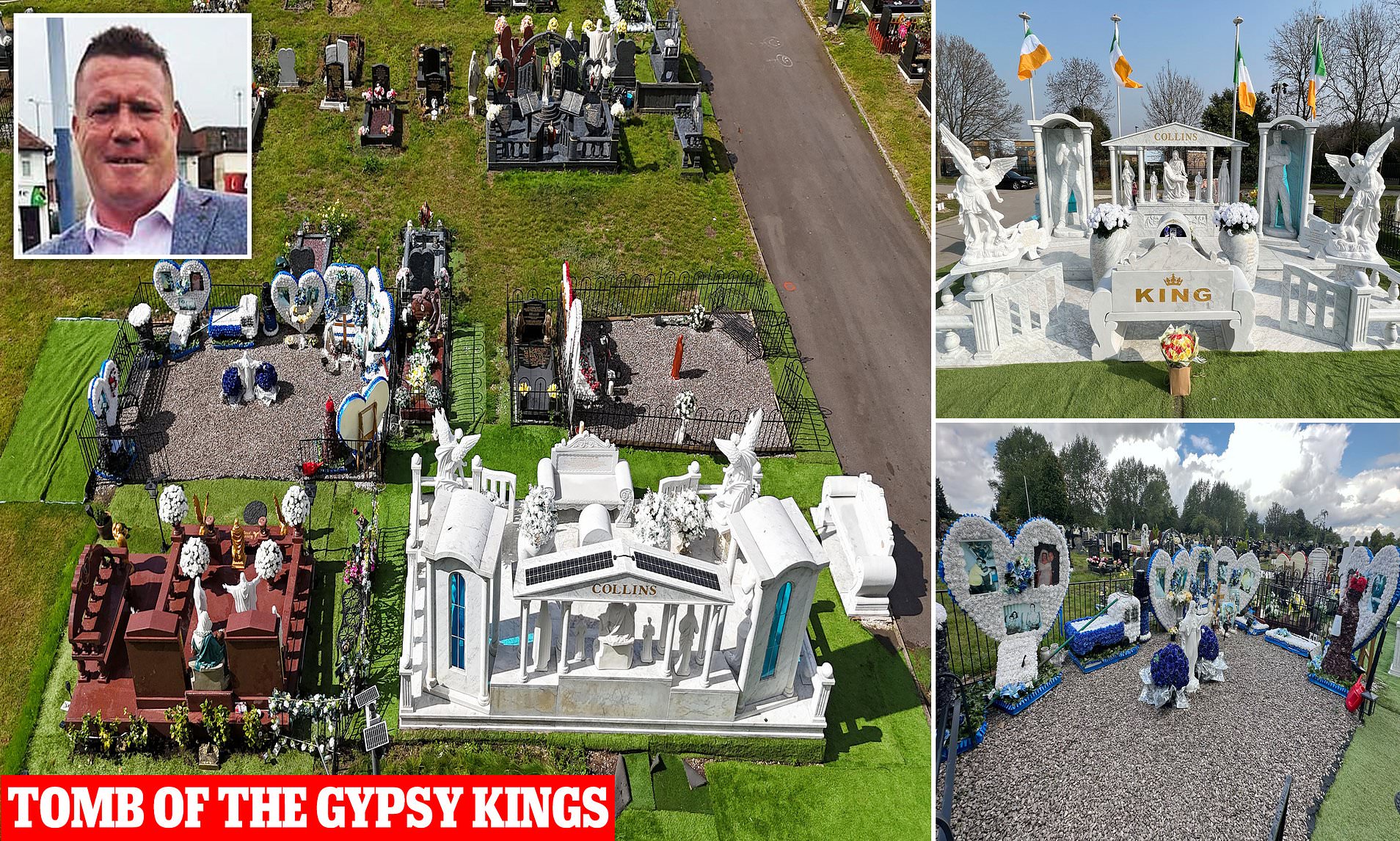 Is THIS the biggest gypsy grave in Britain? New headstones erected by ...