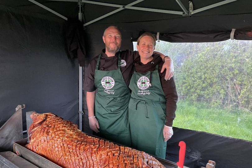 Devon couple's tasty hog roasts are now being devoured at sea