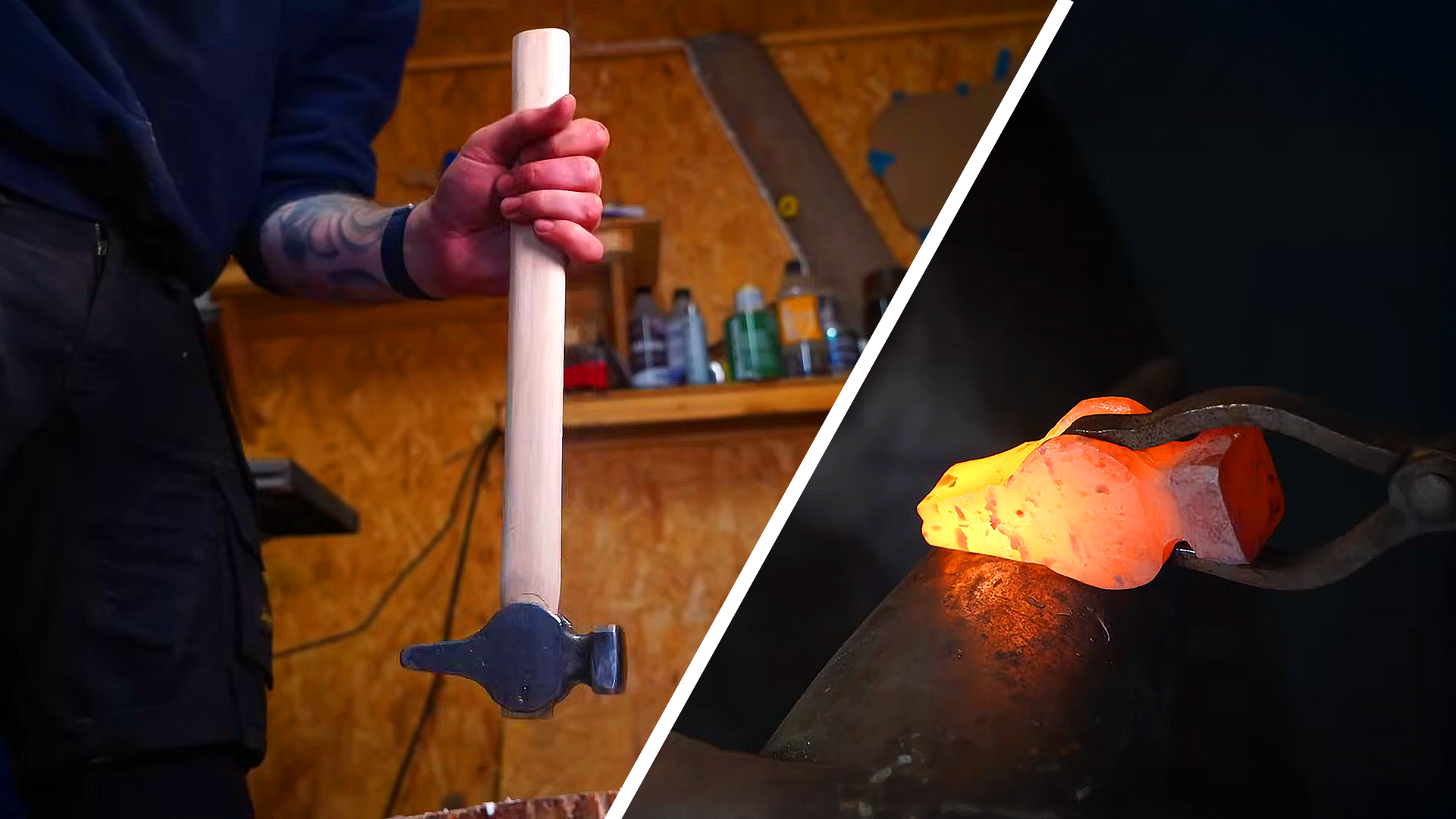 I forged a cross peen hammer with only hand tools