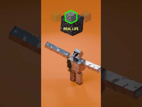 Minecraft Iron Golem vs Real Life Satisfying 3D Cloth and Fluid ...