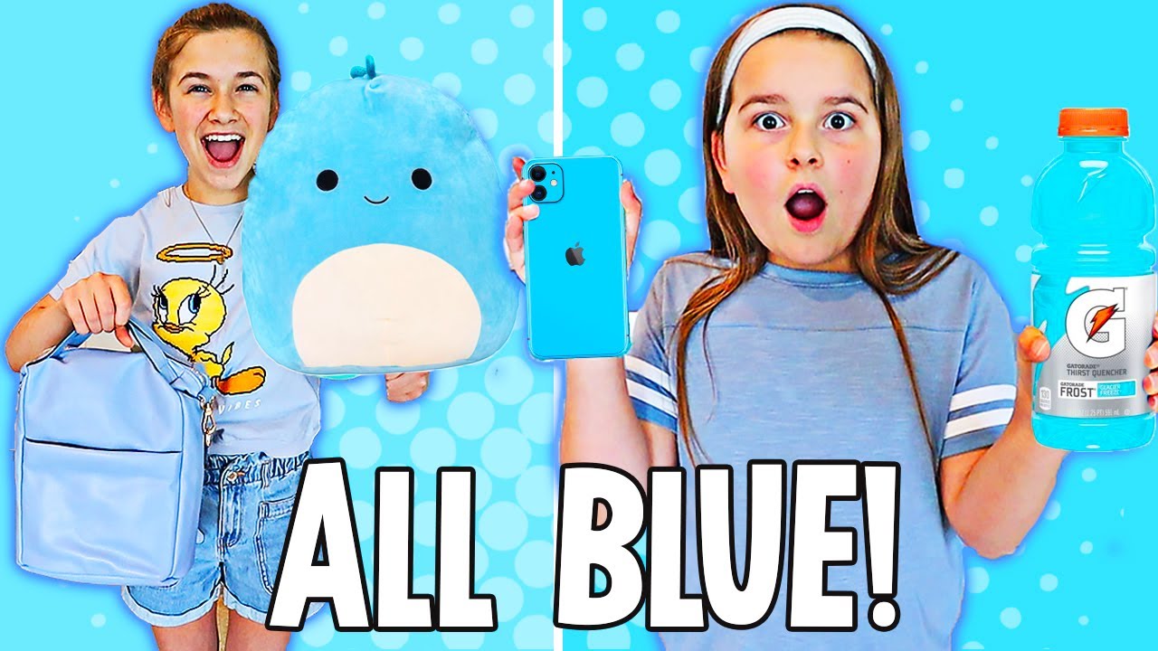 No budget 💙 blue only 💙 shopping challenge | JKREW