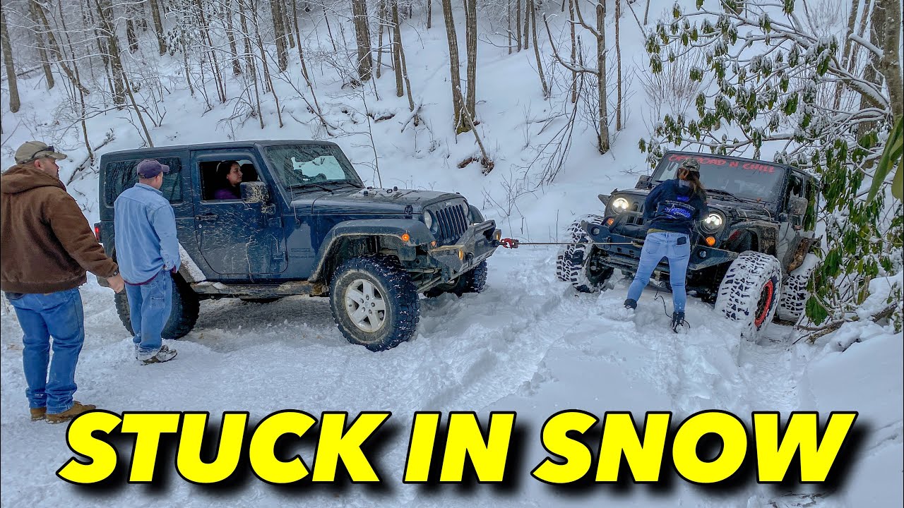 Epic snow recovery with my Jeep crew
