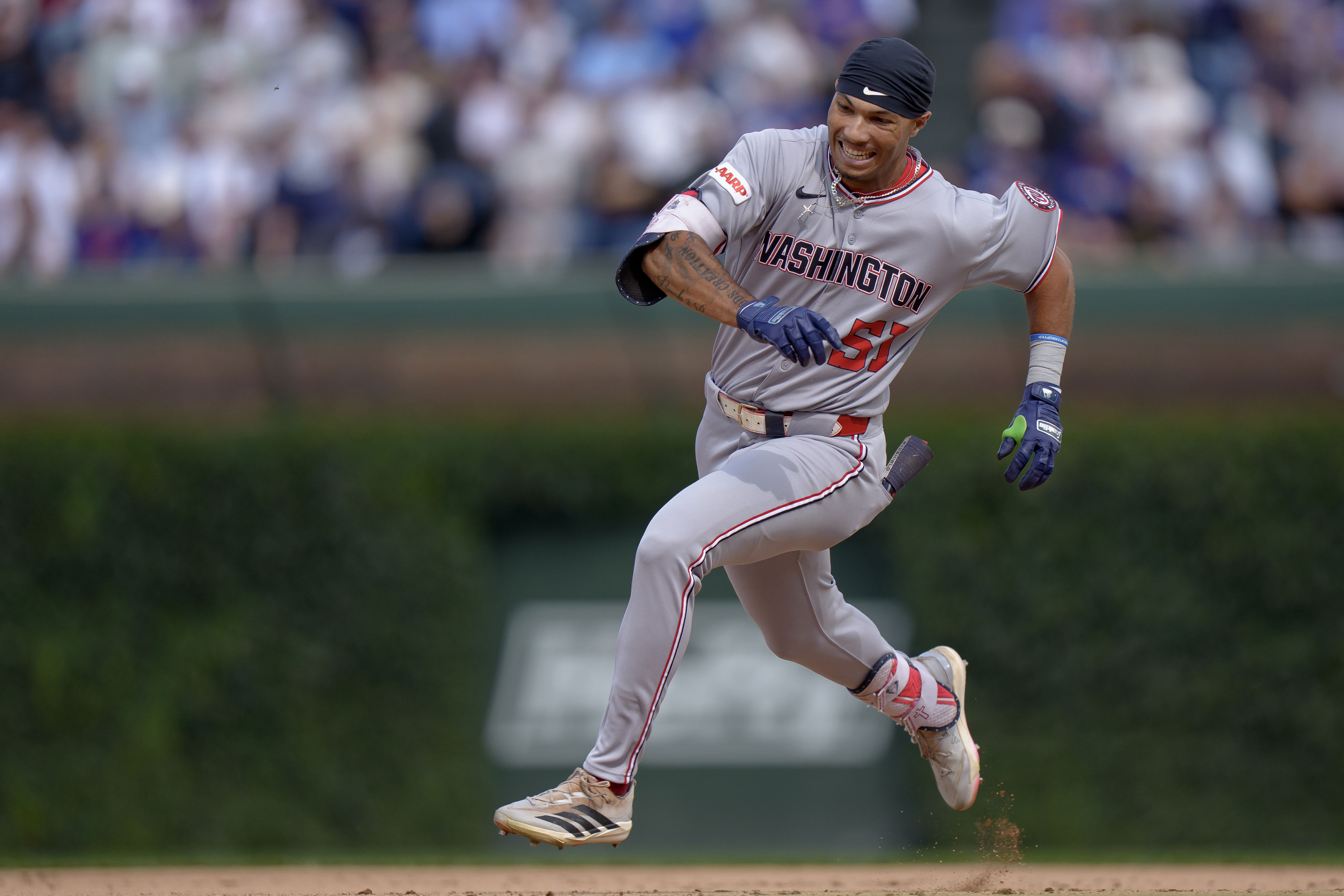 Washington Nationals Daylen Lile has mastered the art of the triple