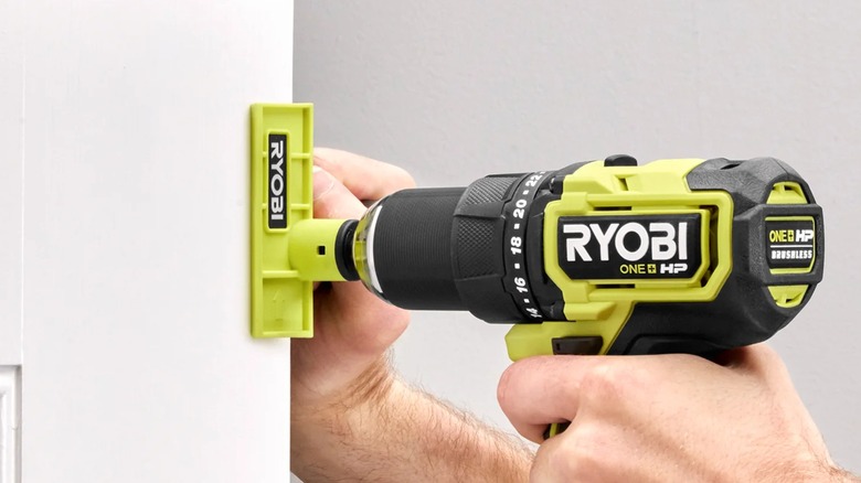 The Ryobi Drill Attachment That Makes It Easy To Trim Your Doors