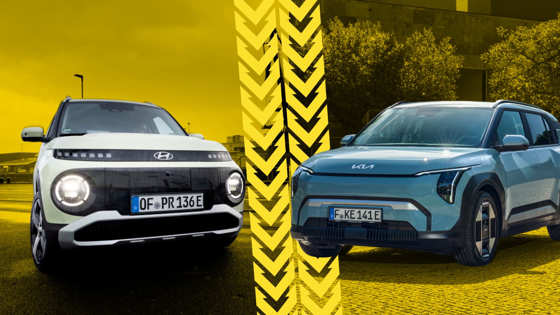 Hyundai INSTER vs Kia EV3, compacto urbano vs SUV atrevido