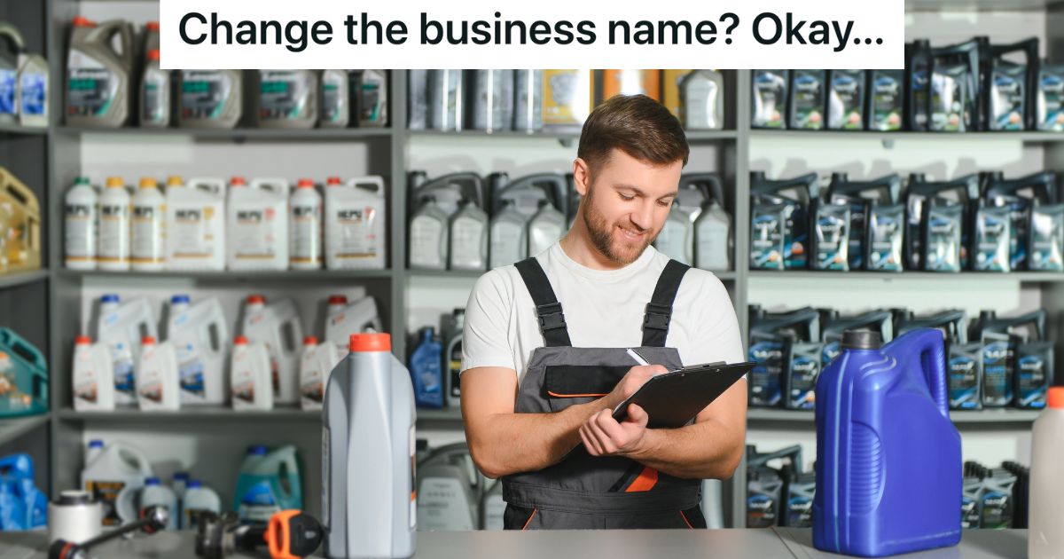 Business Owner Puts Initials Of Business Name On The Building, But The ...