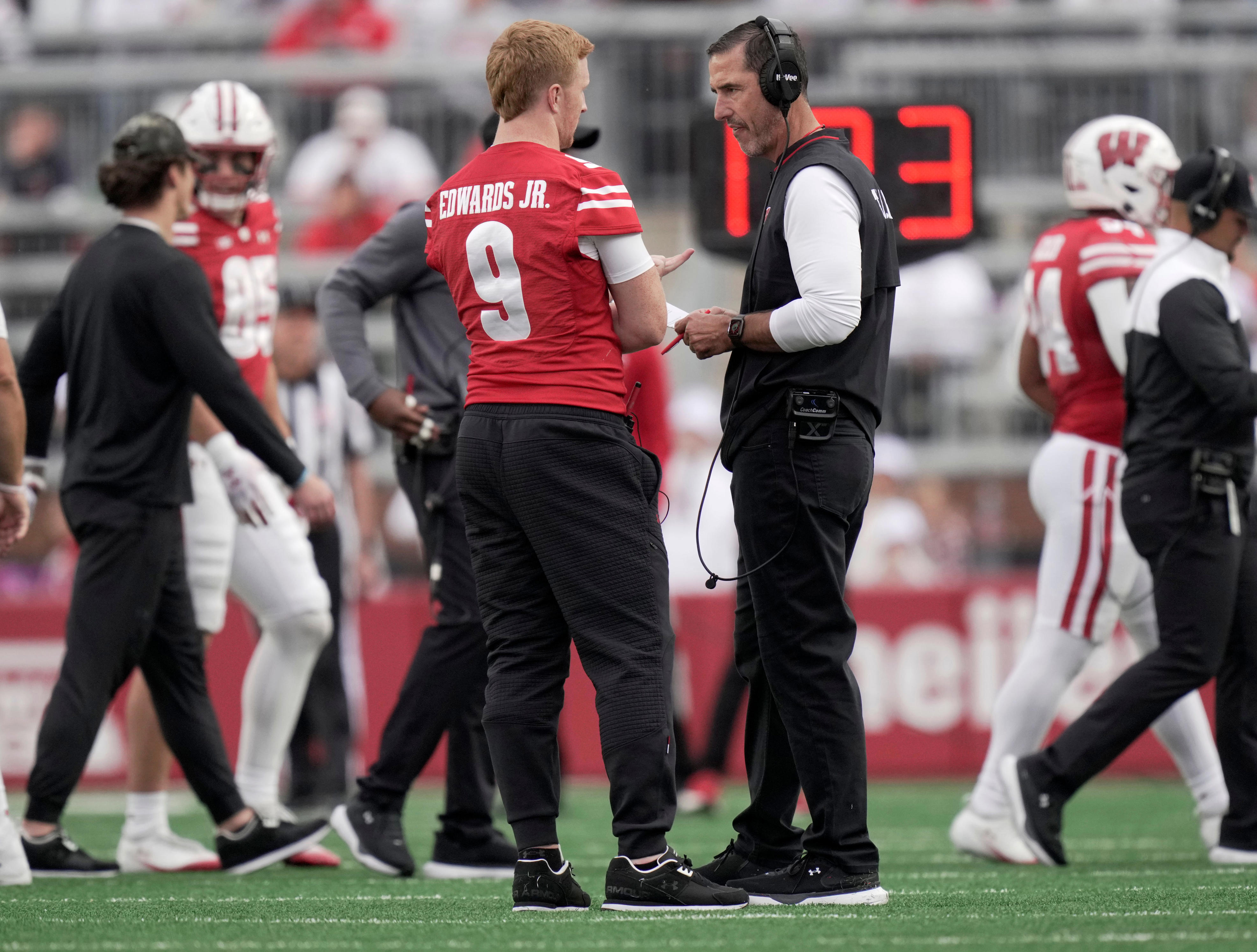 Wisconsin coach Luke Fickell updates Billy Edwards' status, looks ahead ...