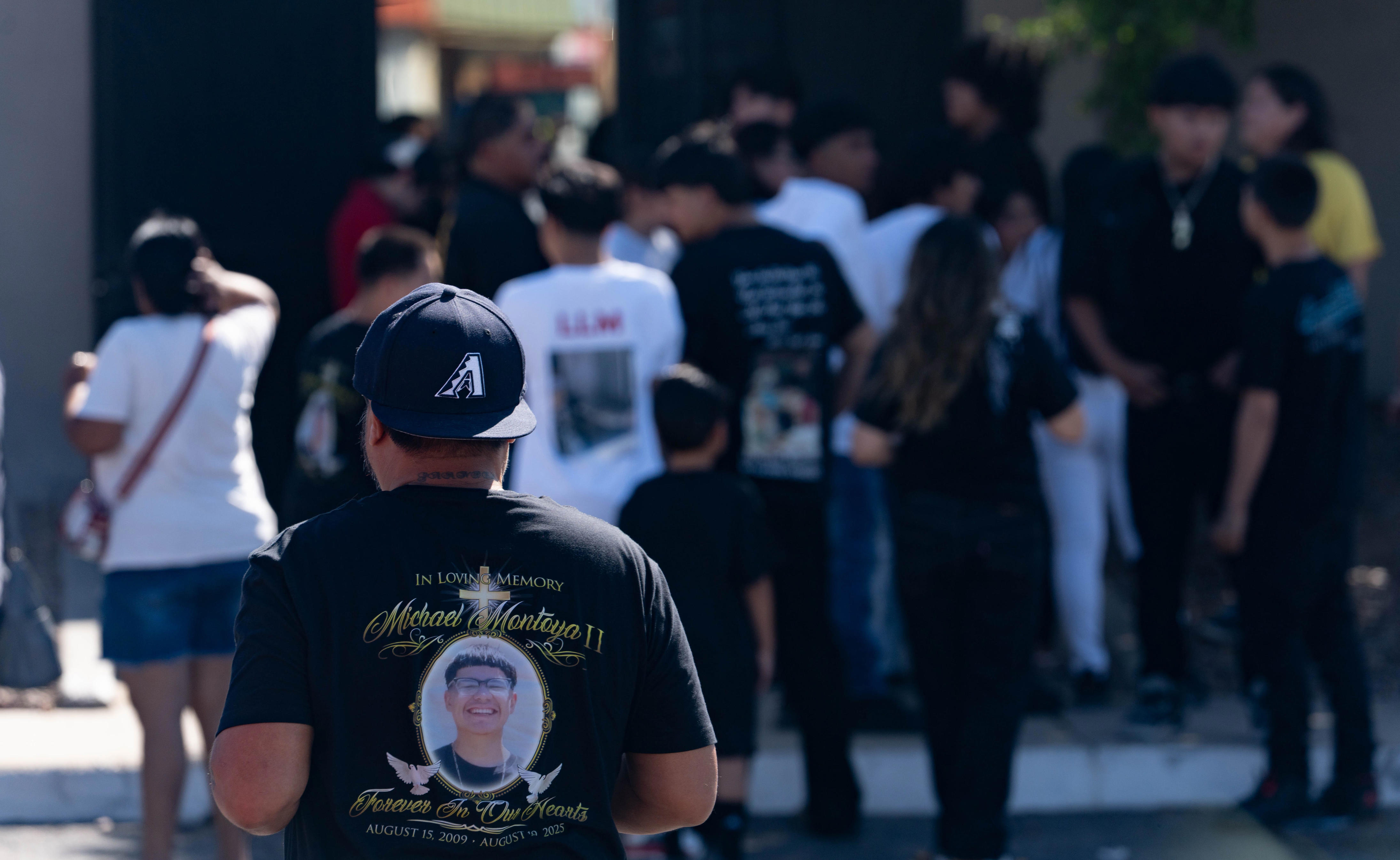 Family and friends hold funeral services for Maryvale High School student Michael Montoya II