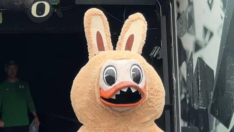 Oregon Duck Mascot Goes Viral For Labubu Costume, One Week After Head ...