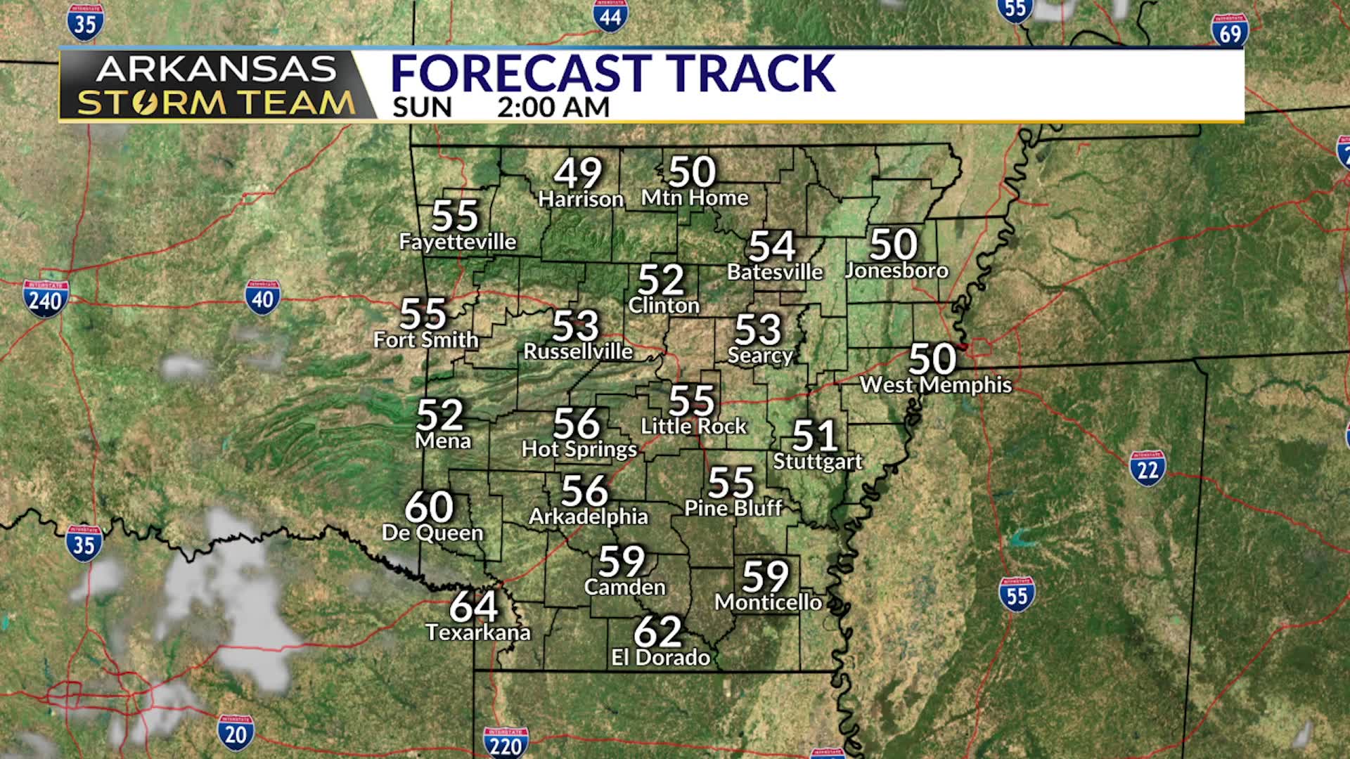 Cool Temperatures Overnight