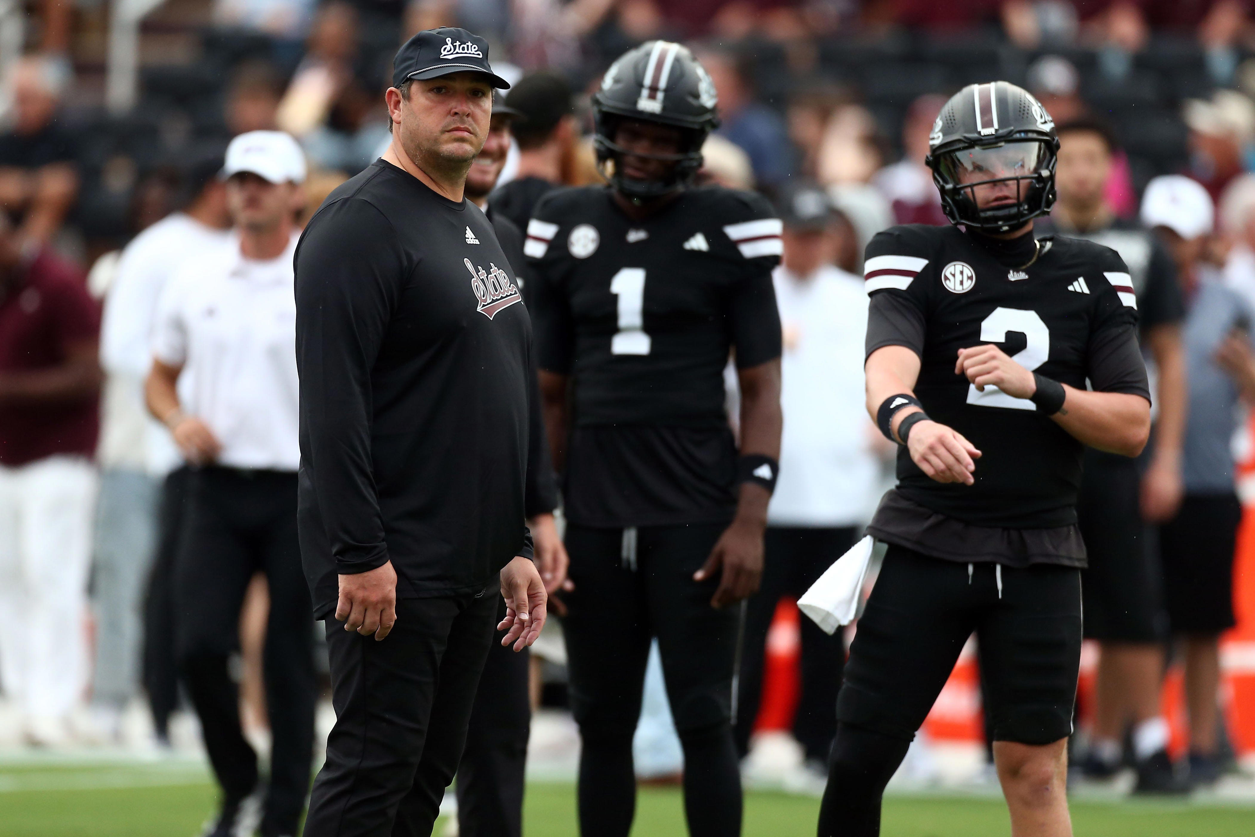 Jeff Lebby defines Kamario Taylor's role after Mississippi State QB ...