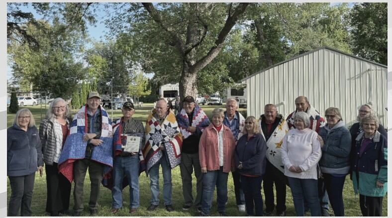 Eight Leonard veterans awarded Quilts of Valor