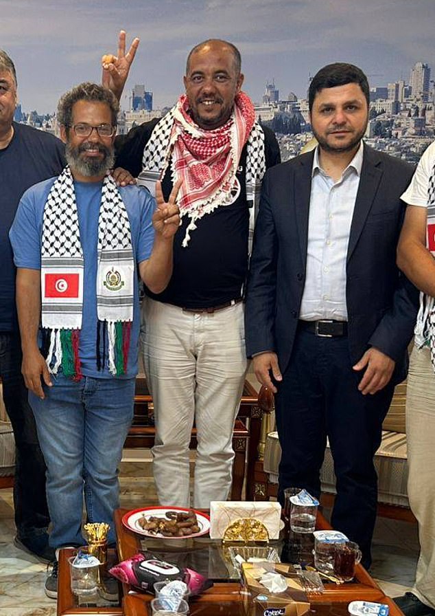 Posing with Hamas chief, activist who's joined Greta on Gaza 'freedom ...