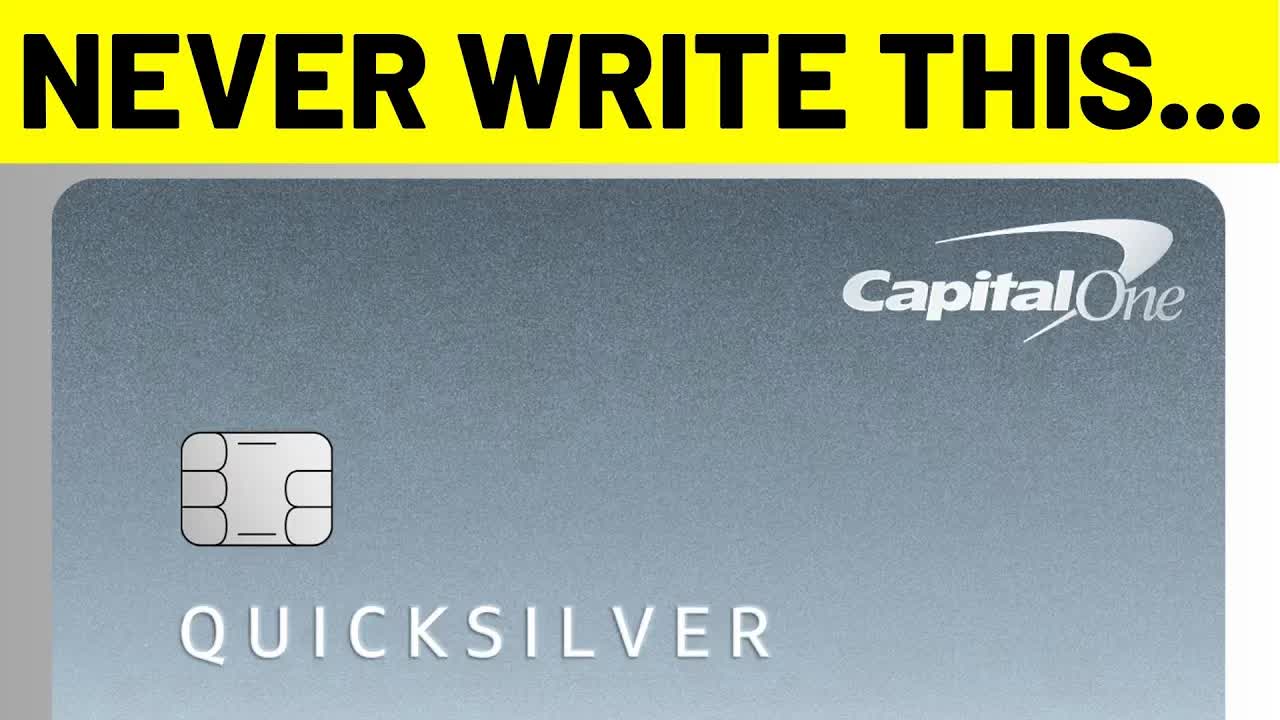 Never write this on Capital One credit limit increase apps